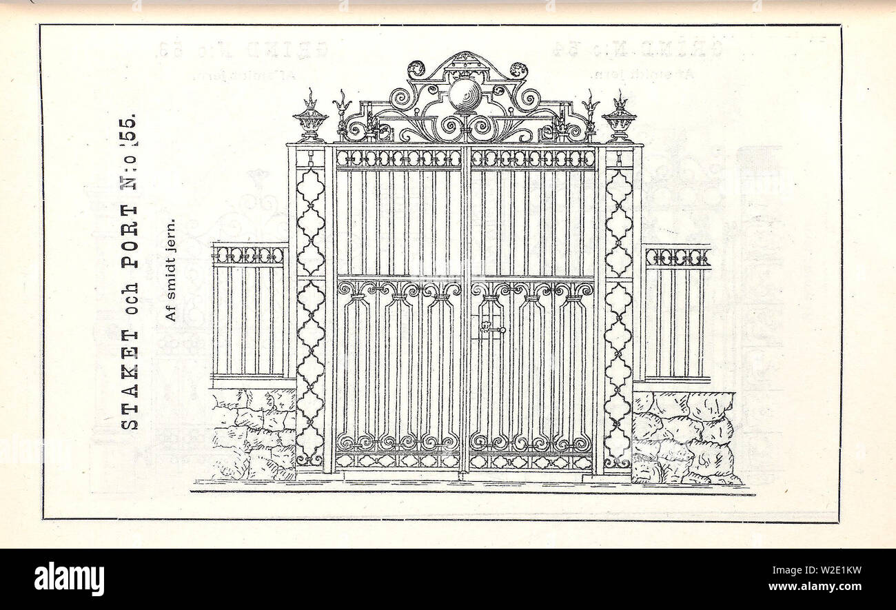 Iron gate drawing hi-res stock photography and images - Alamy