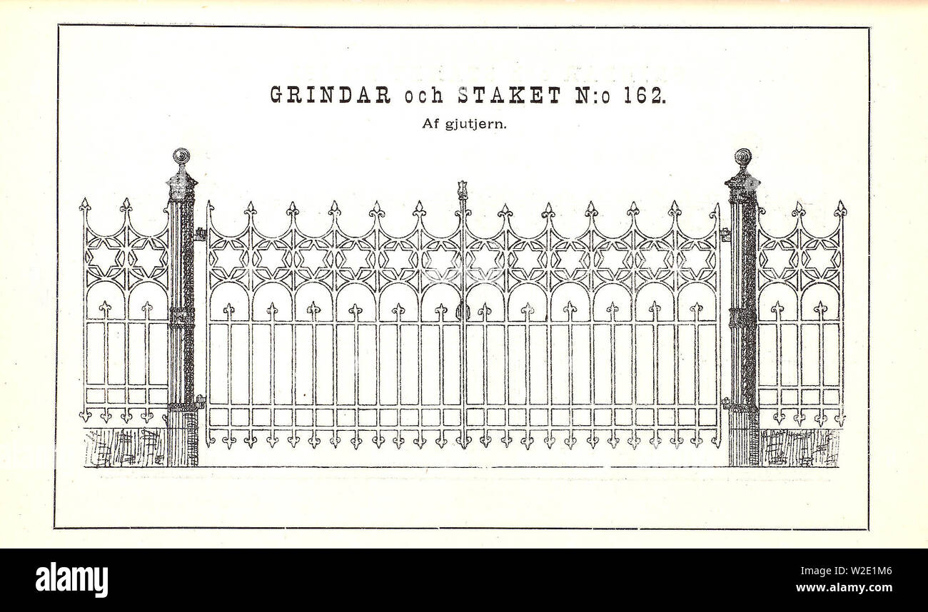 1890s iron gate drawing hi-res stock photography and images - Alamy