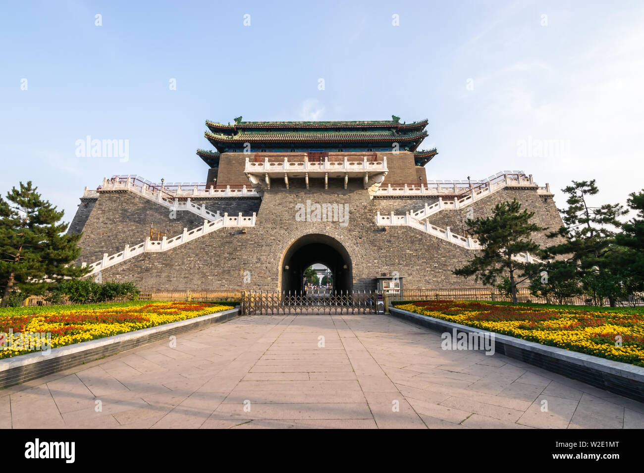 The ancient traditional Chinese Arrow Tower, as known as Archery tower ...
