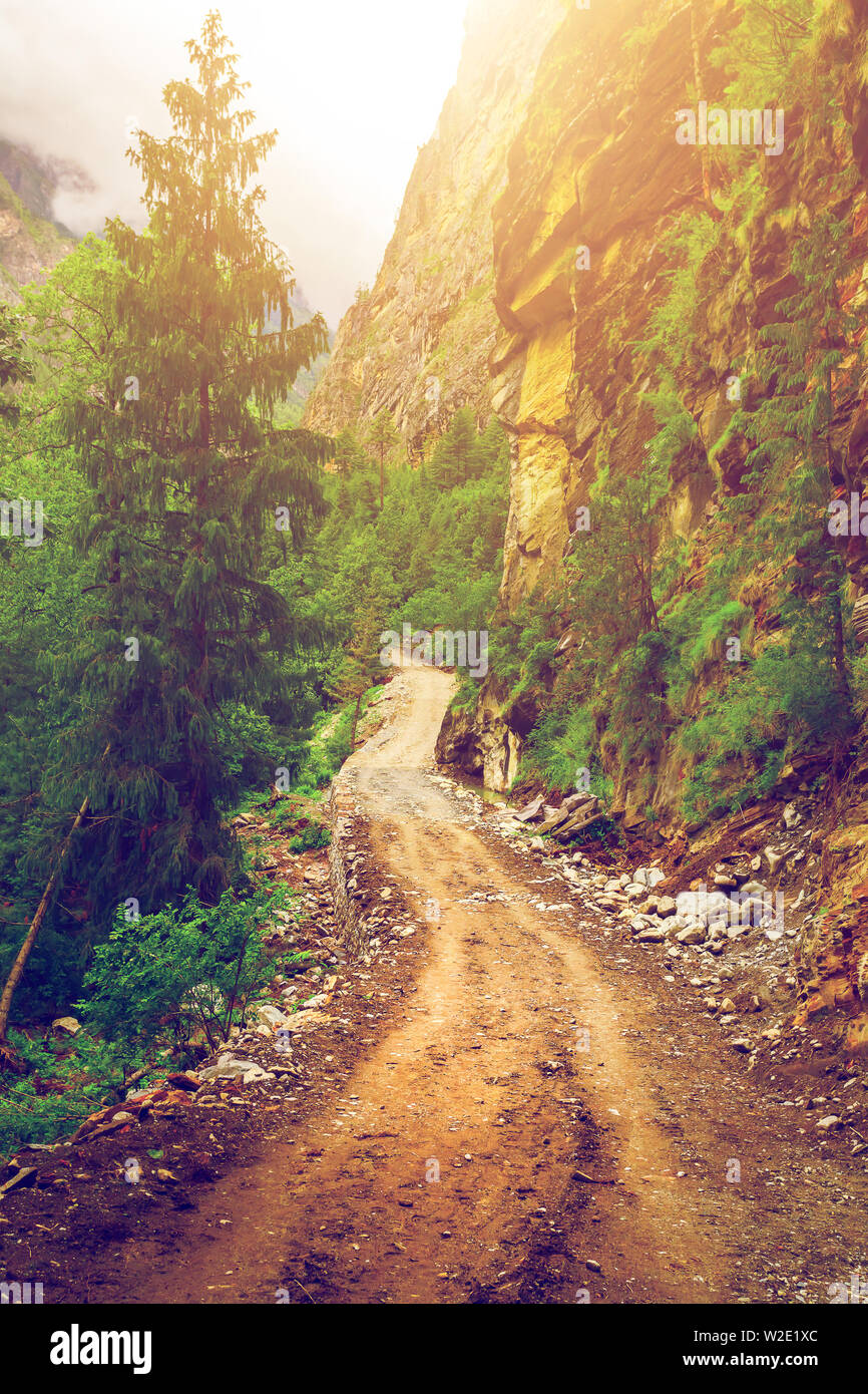 Road of nepal hi-res stock photography and images - Alamy