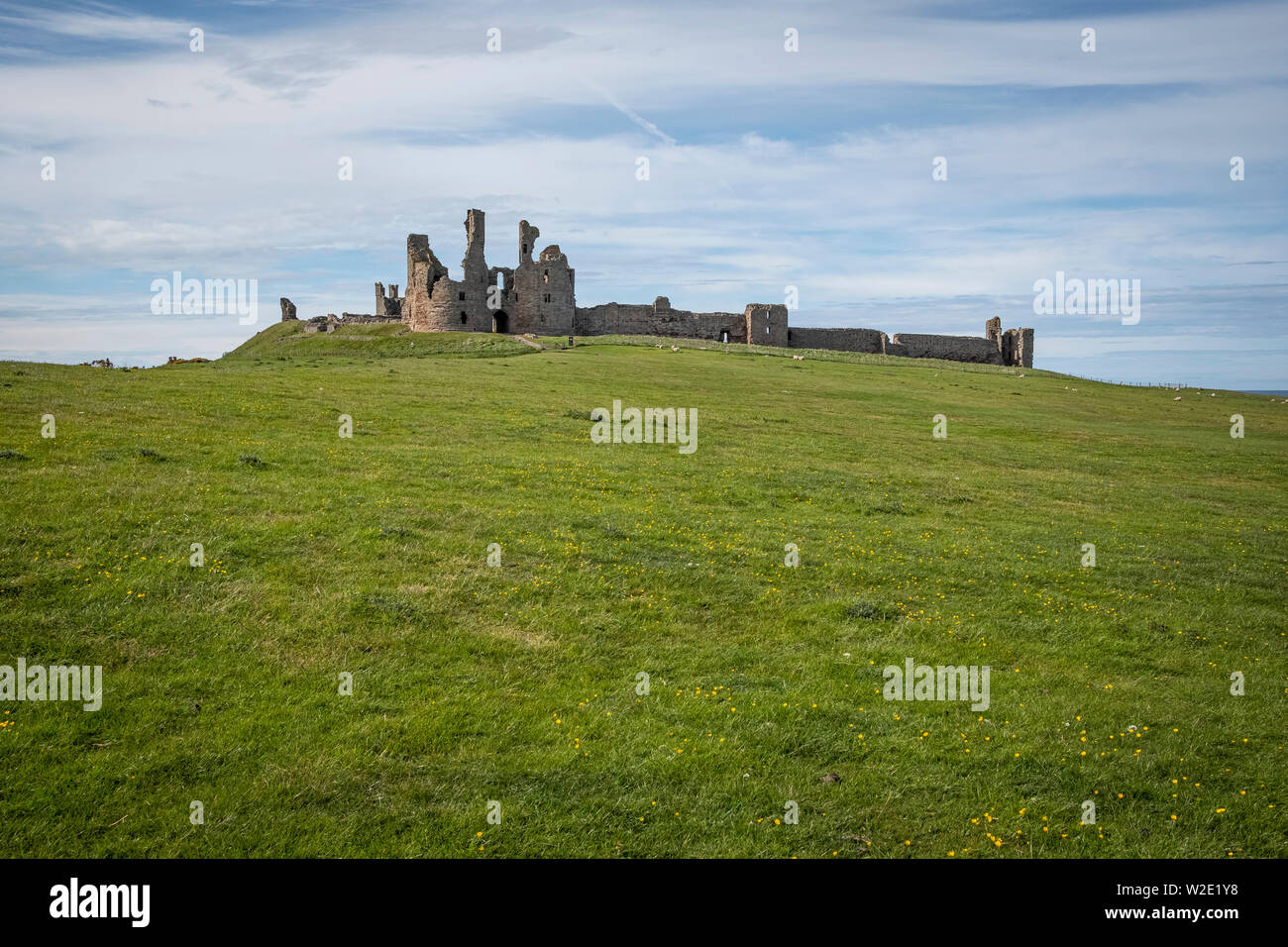 Dunstanburgh Castle, Northumberland, England Stock Photo - Alamy
