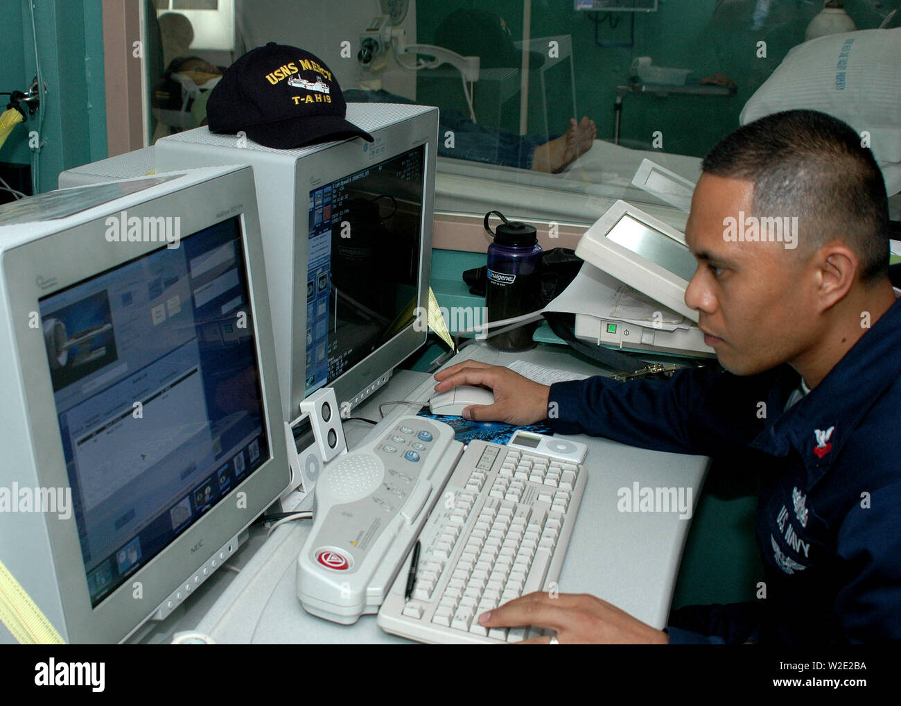 US Navy (USN) Hospital Corpsman Second Class Medical Treatment Facility ...