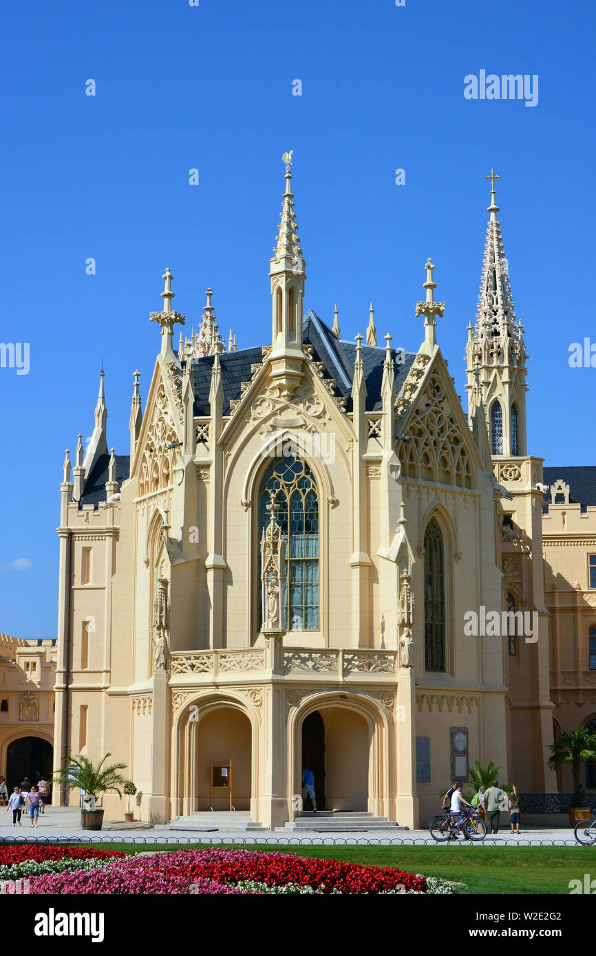 Lednice Palace, Lednice, Břeclav District, South Moravian Region, Czech ...