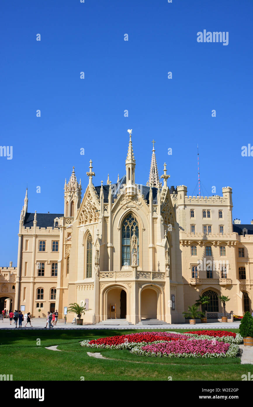 Lednice Palace, Lednice, Břeclav District, South Moravian Region, Czech ...