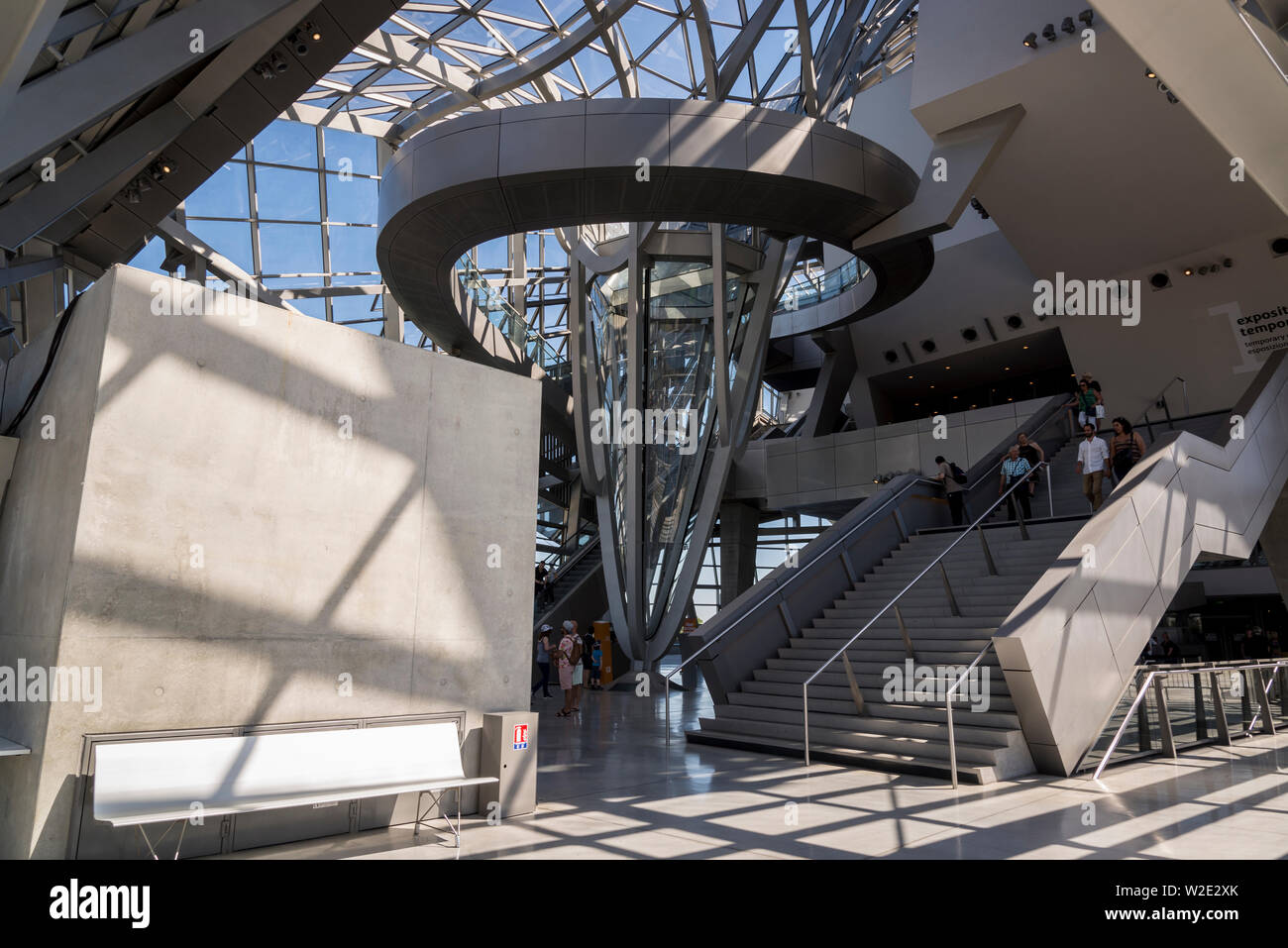 Interior structure of the Confluence Museum, a science centre and ...