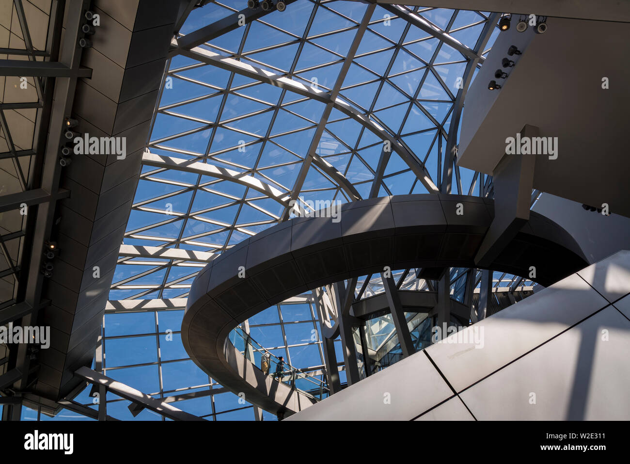 Interior structure of the Confluence Museum, a science centre and ...