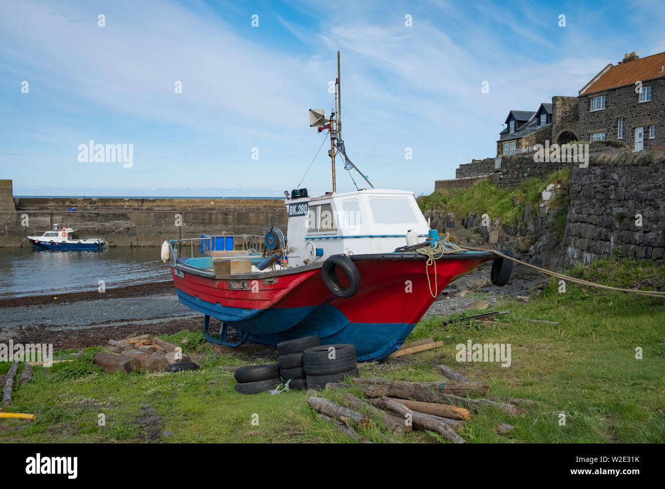 Fishing Boat, Craster, Northumberland, UK Stock Photo - Alamy