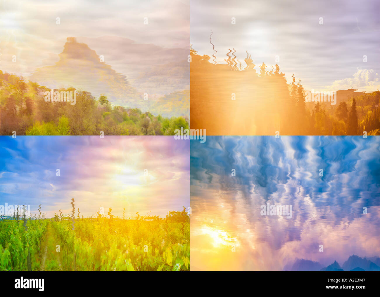 Four landscapes hi-res stock photography and images - Alamy