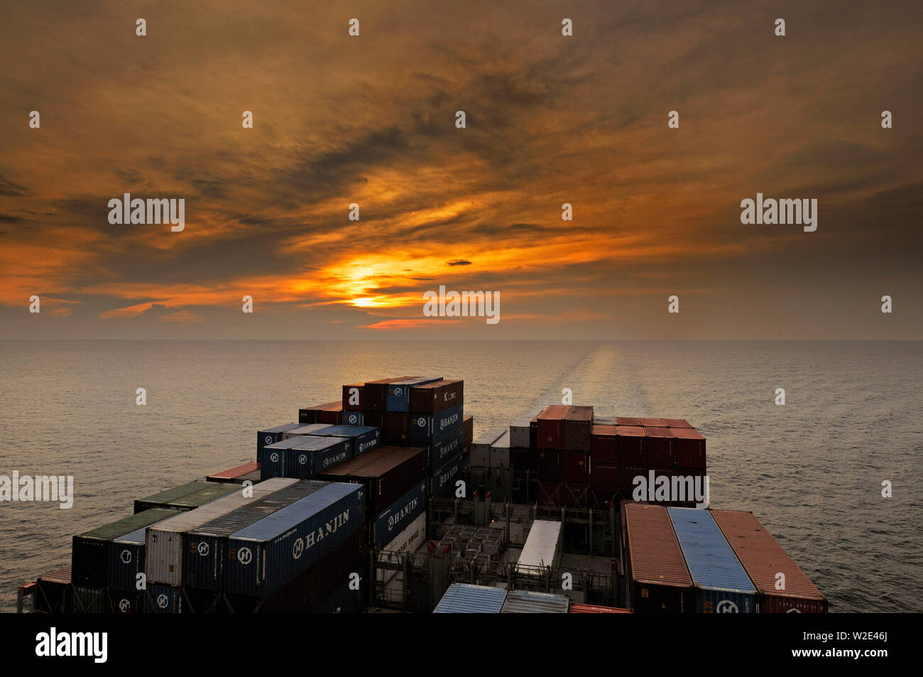 Stowed containers hi-res stock photography and images - Alamy