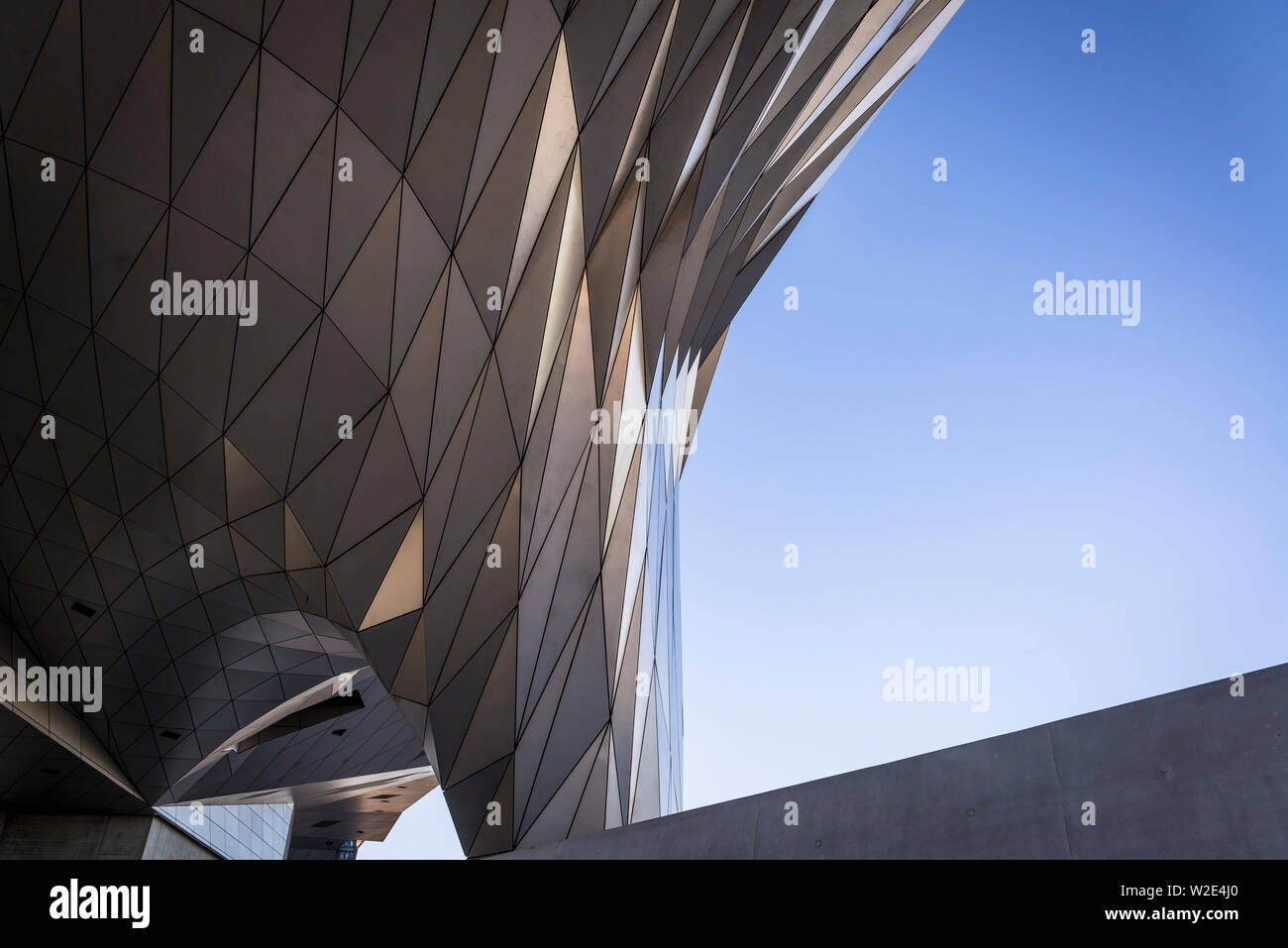 Elegant shapes of the Confluence Museum, a science centre and ...