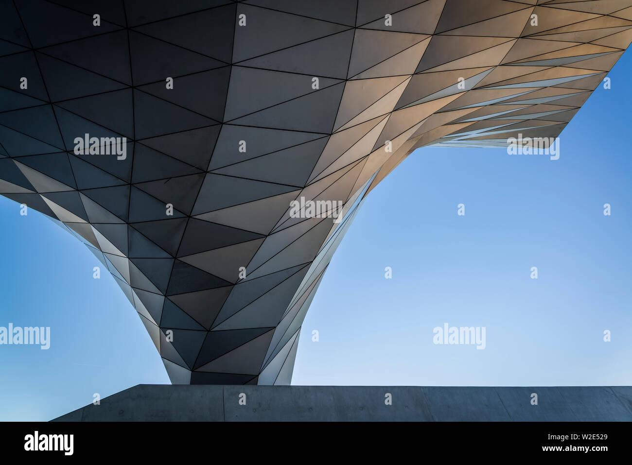 Elegant shapes of the Confluence Museum, a science centre and ...