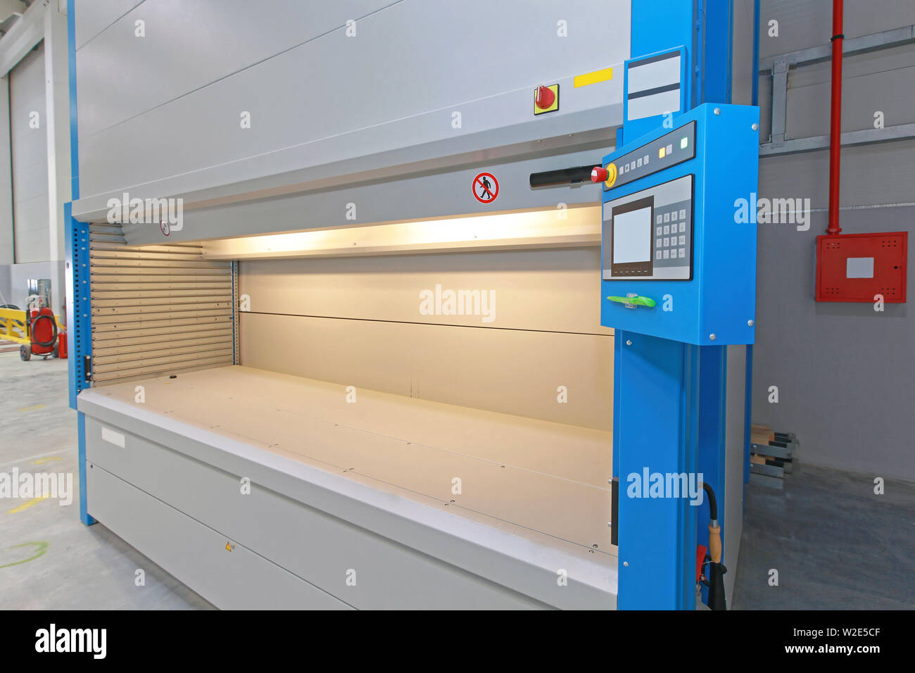 Automated Rotating Carousel Storage Shelf Rack Warehouse Stock Photo ...