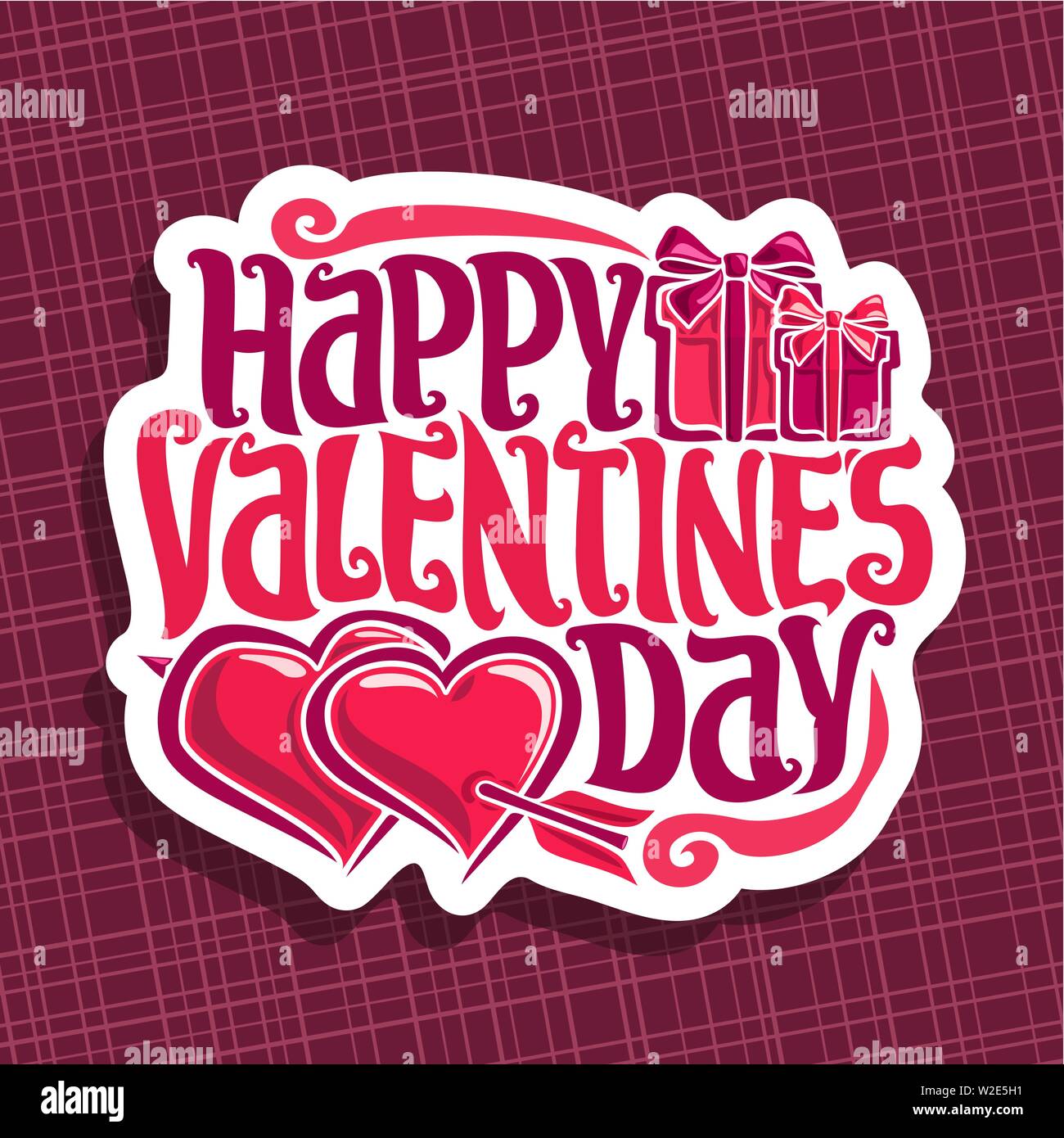 Vector logo for St. Valentine's Day Stock Vector Image & Art - Alamy