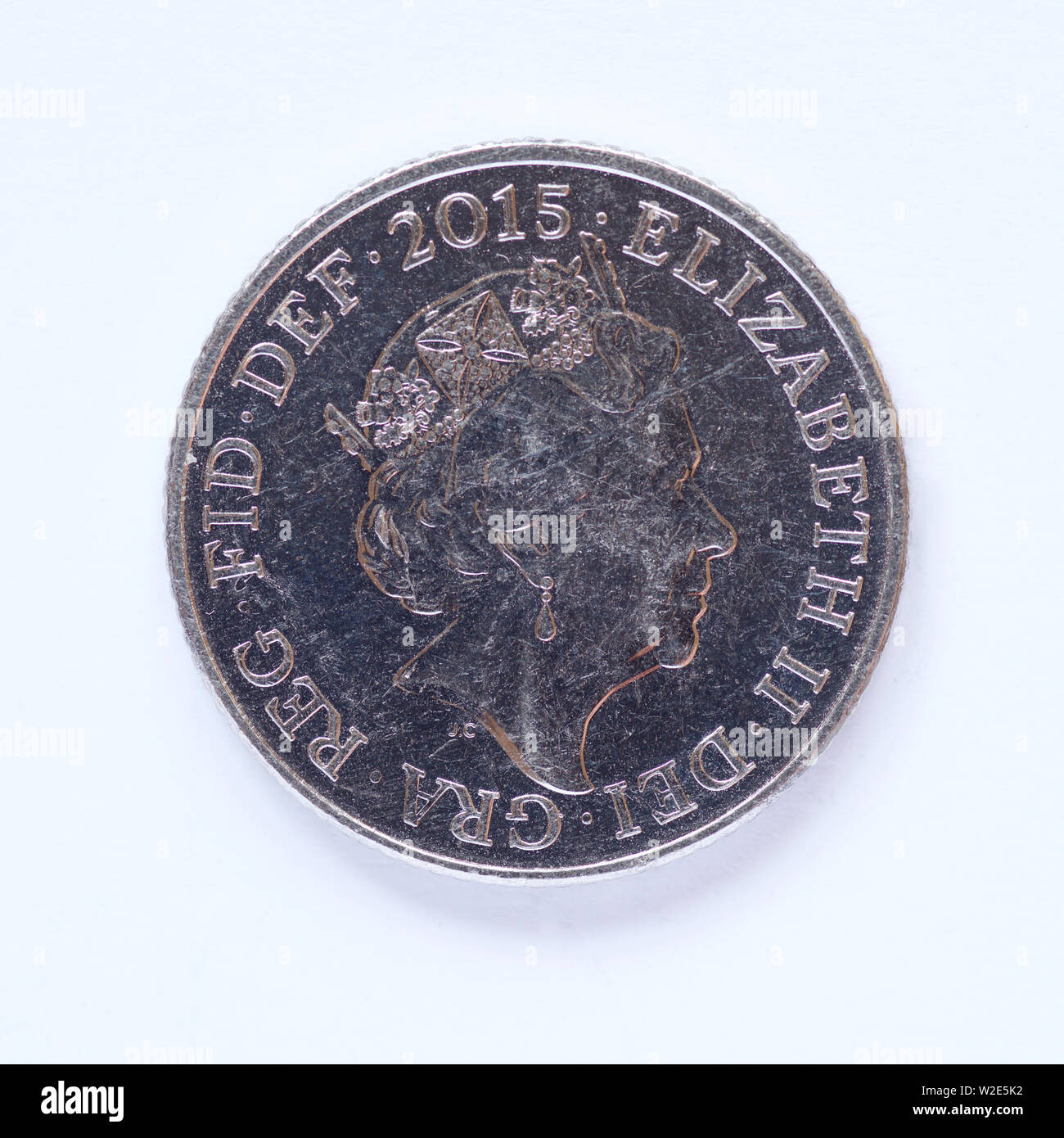 British 10 Pence Coin - 2015 Stock Photo - Alamy