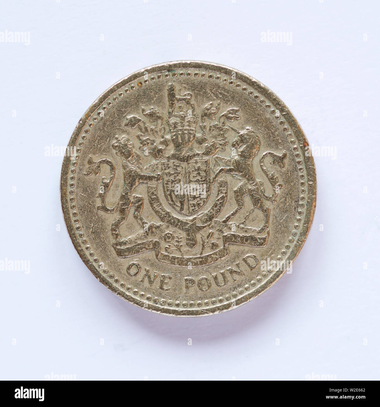 British One Pound Coin - 1983 Stock Photo - Alamy
