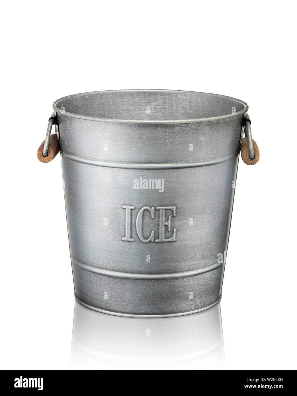 Ice bucket isolated on white background Stock Photo - Alamy