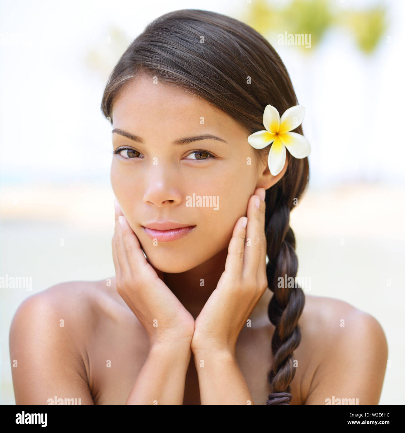 Beautiful spa model asian girl hi-res stock photography and images - Alamy