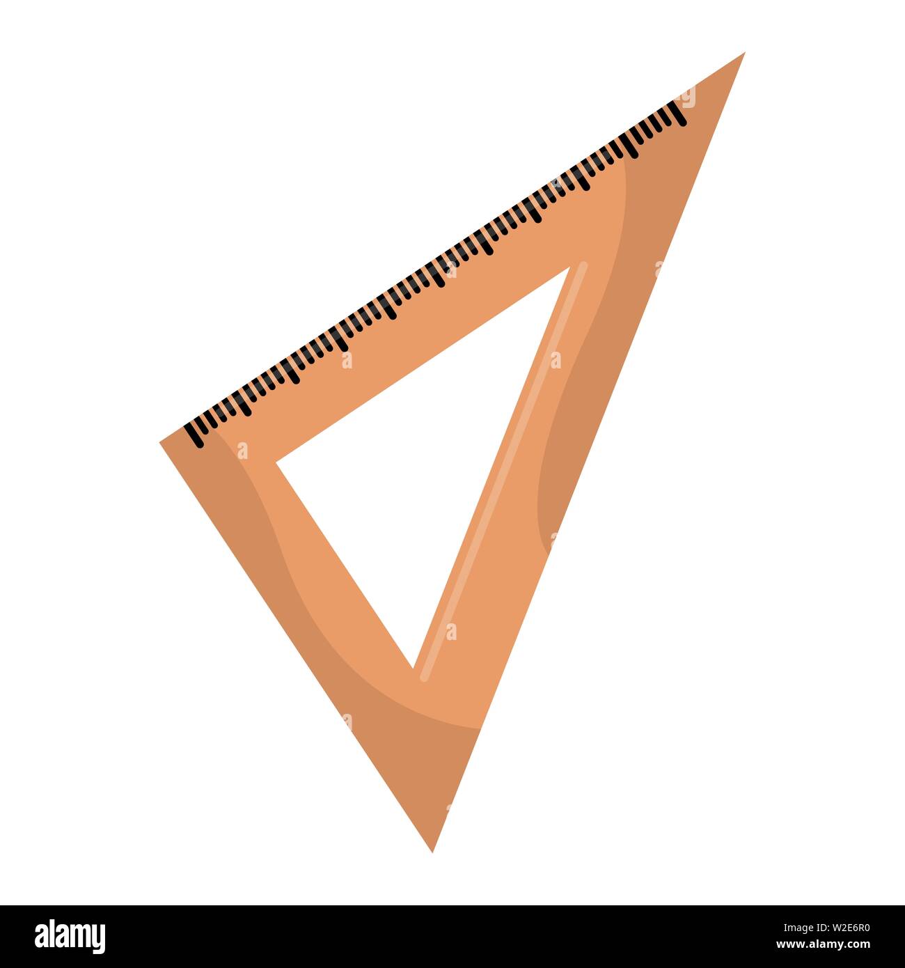 Isolated square ruler image . School supplies- VEctor Stock Vector ...
