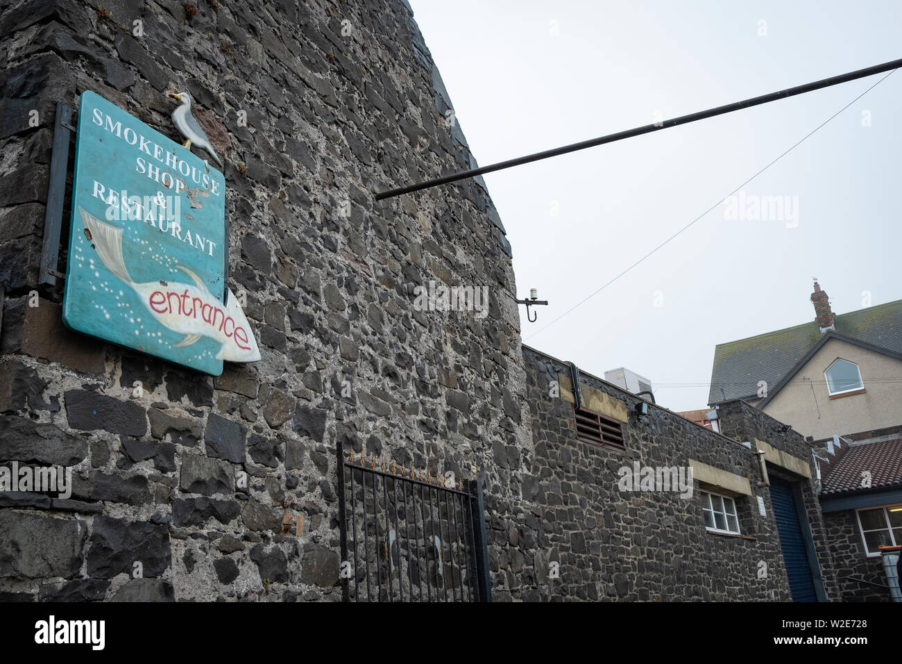 L. Robson & Sons Fish Smokers, Craster, Northumberland, England, UK ...