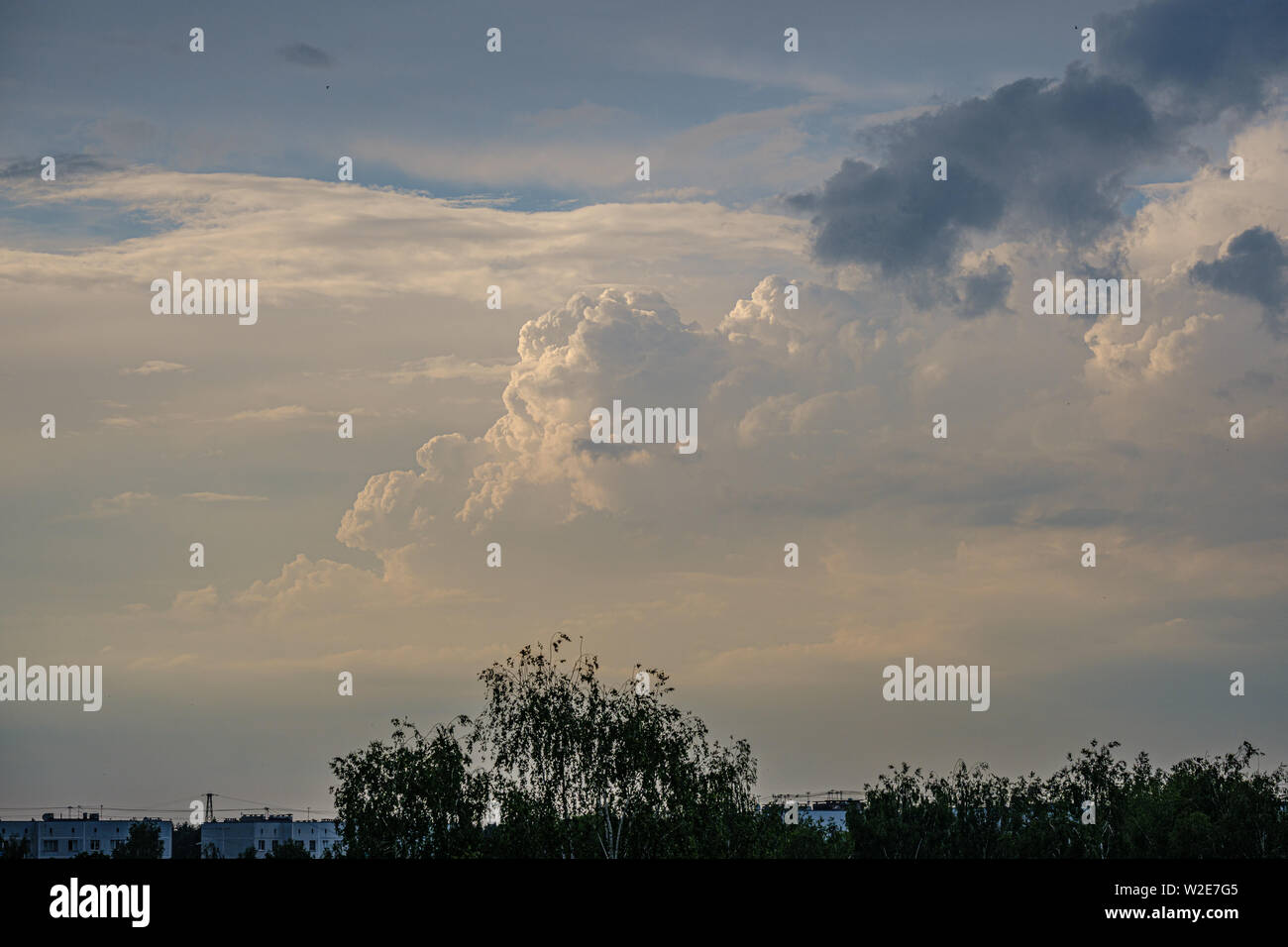 dramatic storm clouds over country, before the cunami Stock Photo - Alamy