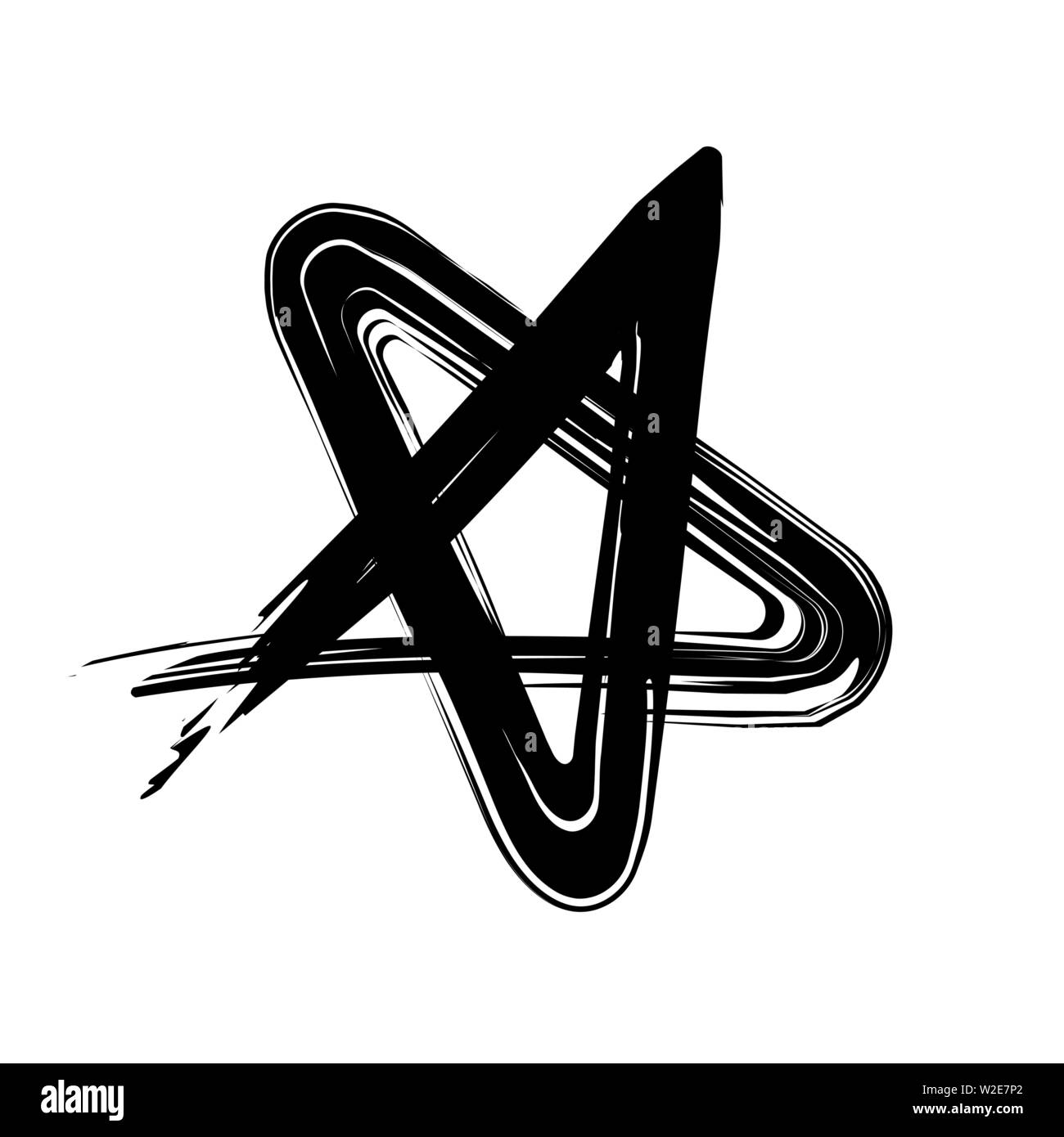 Isolated sketch of a star image - Vector Stock Vector Image & Art - Alamy