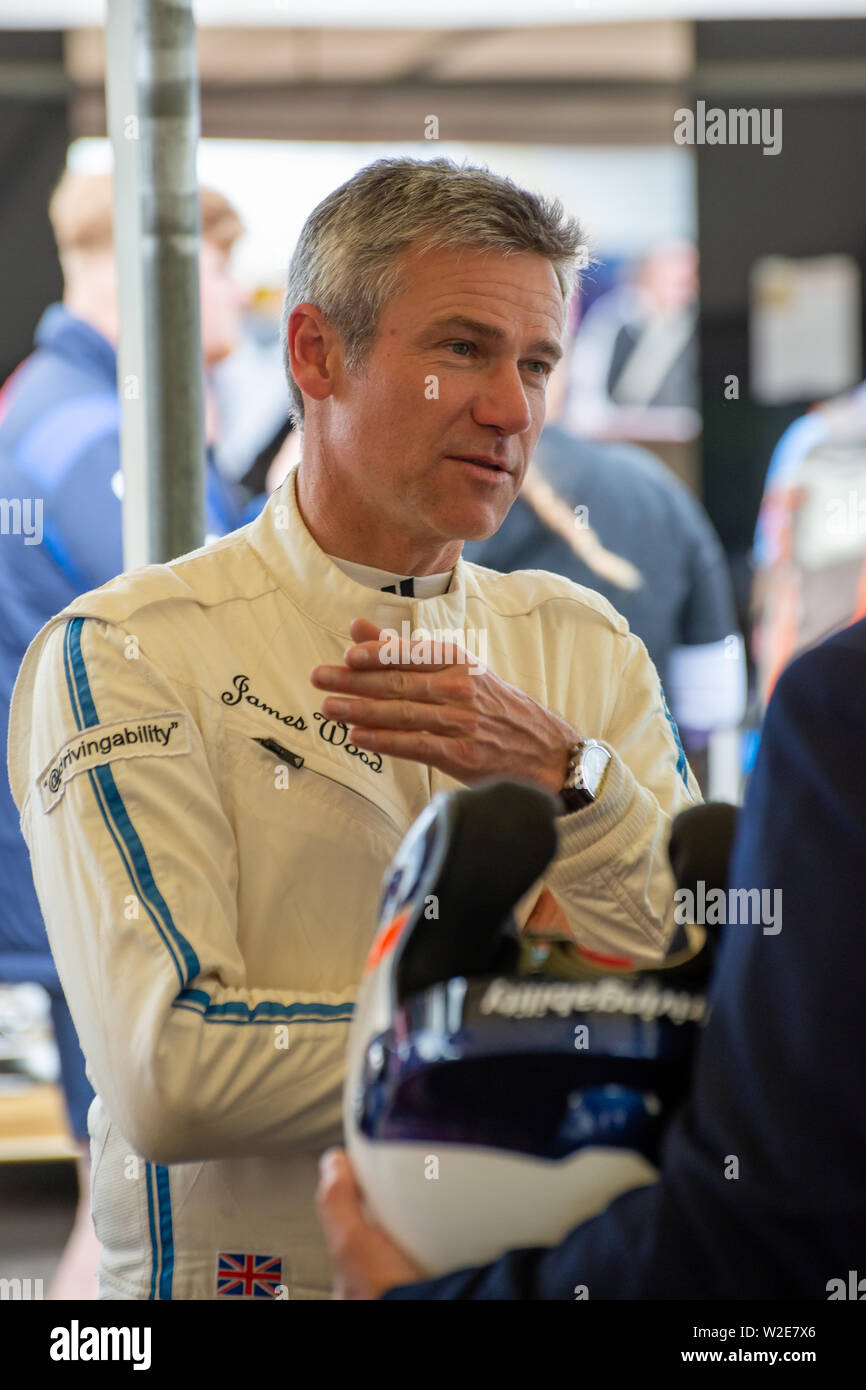 Racing Driver James Wood in conversation at Goodwood Festival of Speed ...