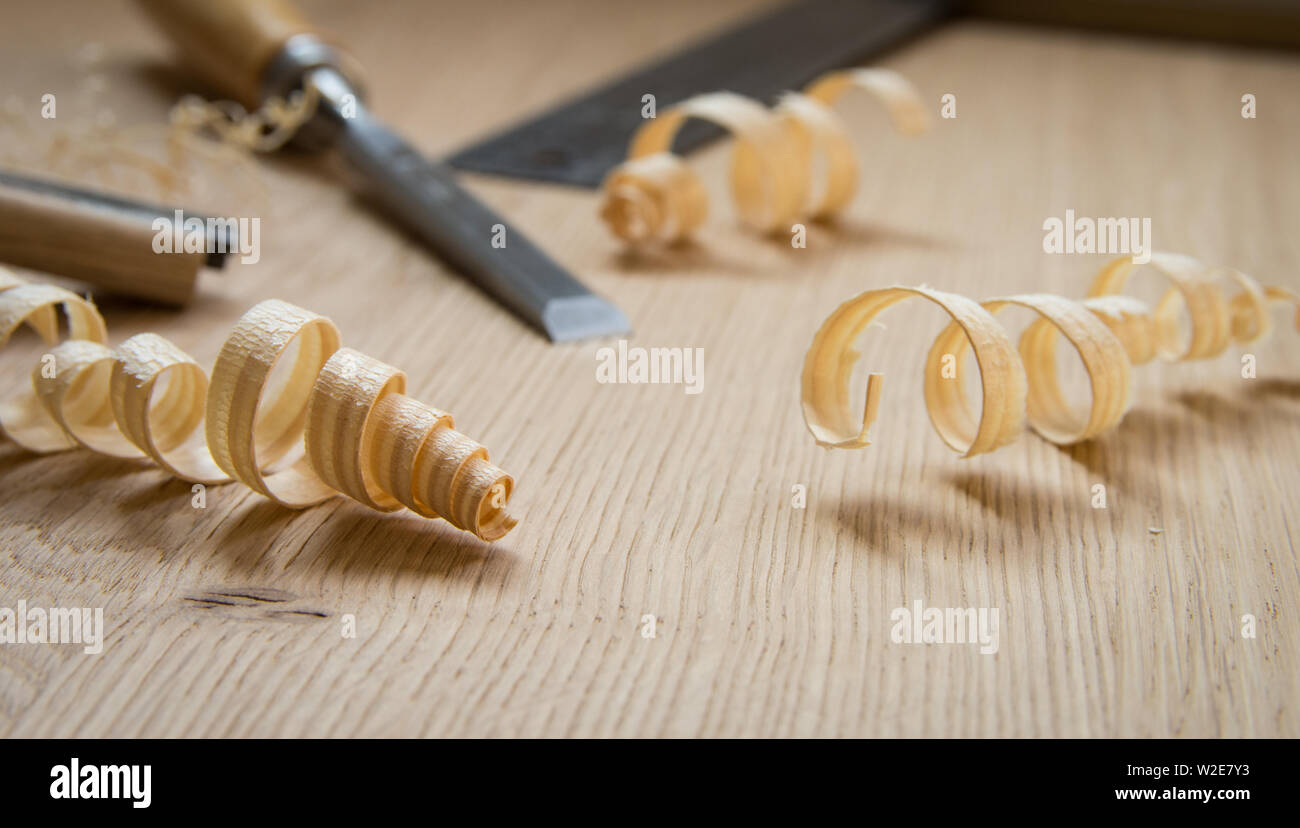 wood tools for hand made furniture Stock Photo - Alamy