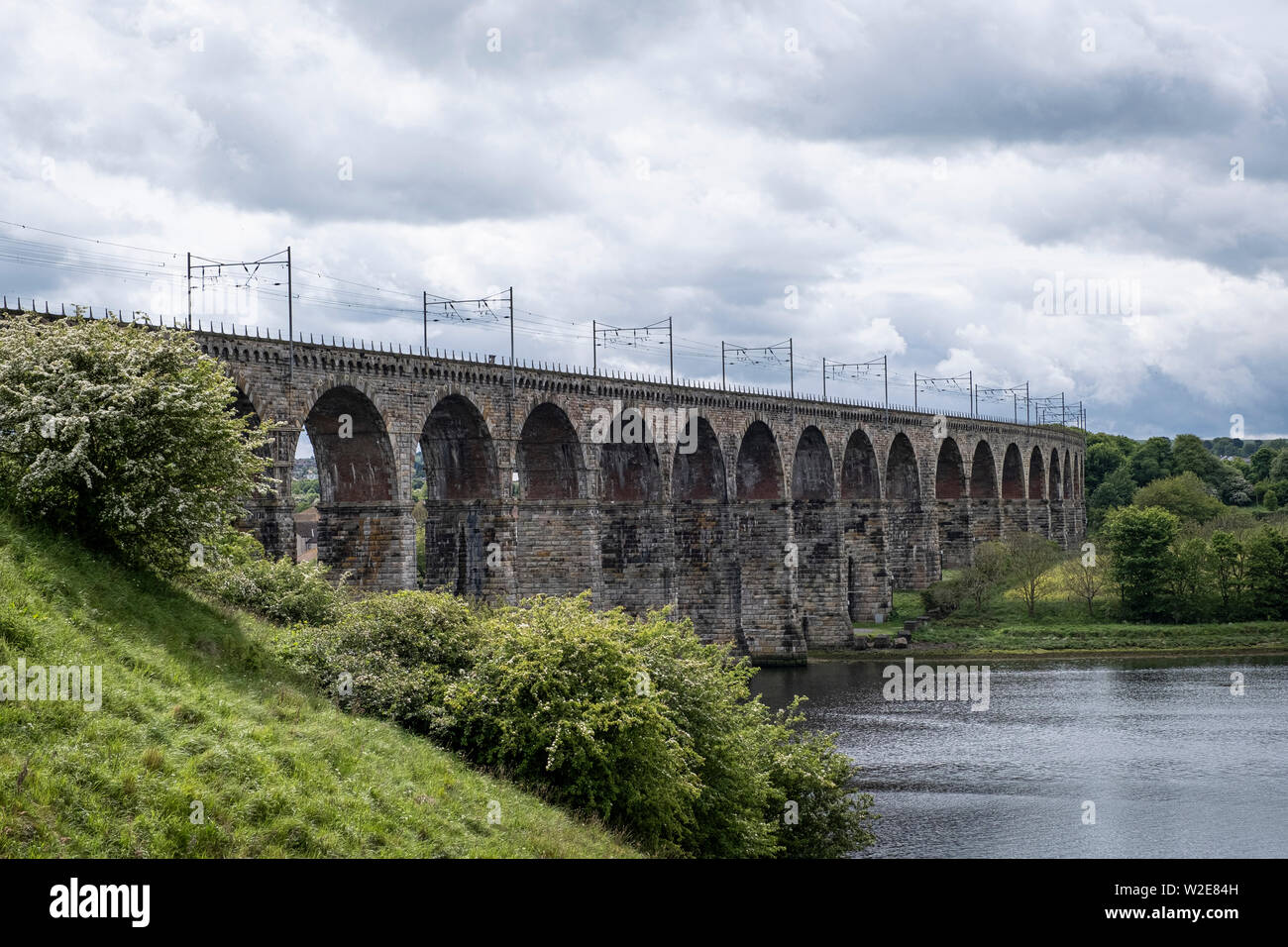 Royal Border Bridge, Berwick-upon-Tweed, designed by Robert Stevenson ...