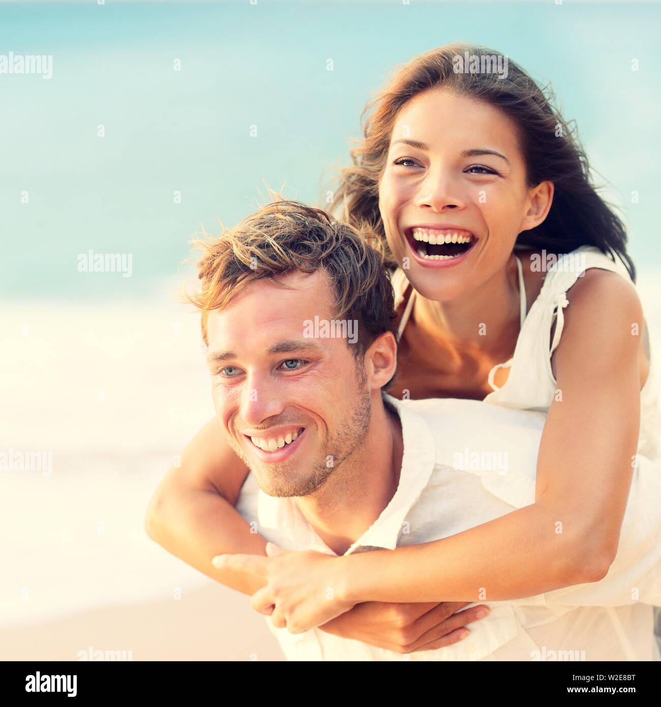 Romantic laughing relationship hi-res stock photography and images - Alamy