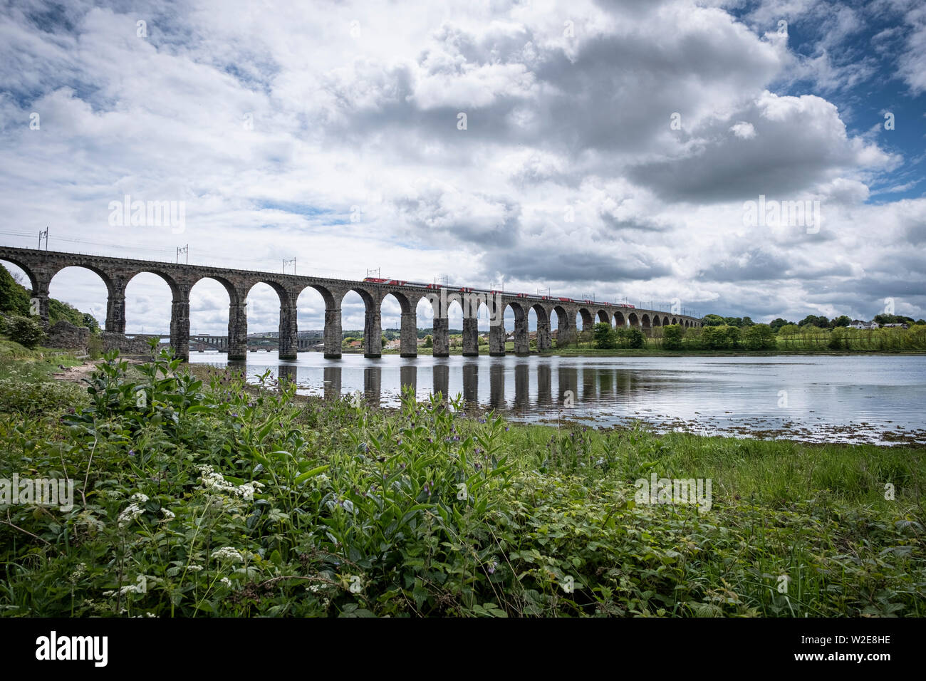 Royal Border Bridge, Berwick-upon-Tweed, designed by Robert Stevenson ...