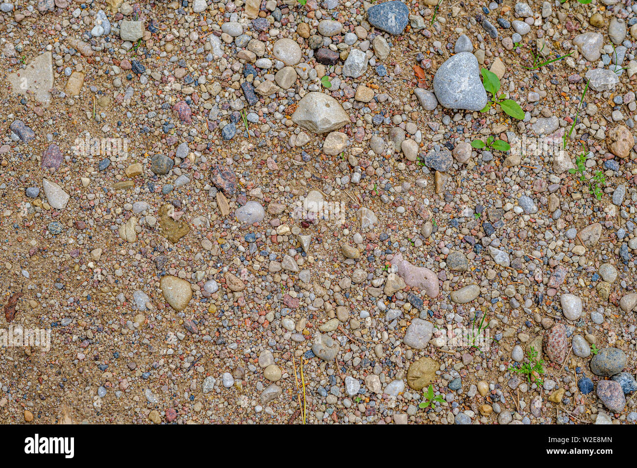 gravel dirt road texture with sand and pebbles in summer Stock Photo ...