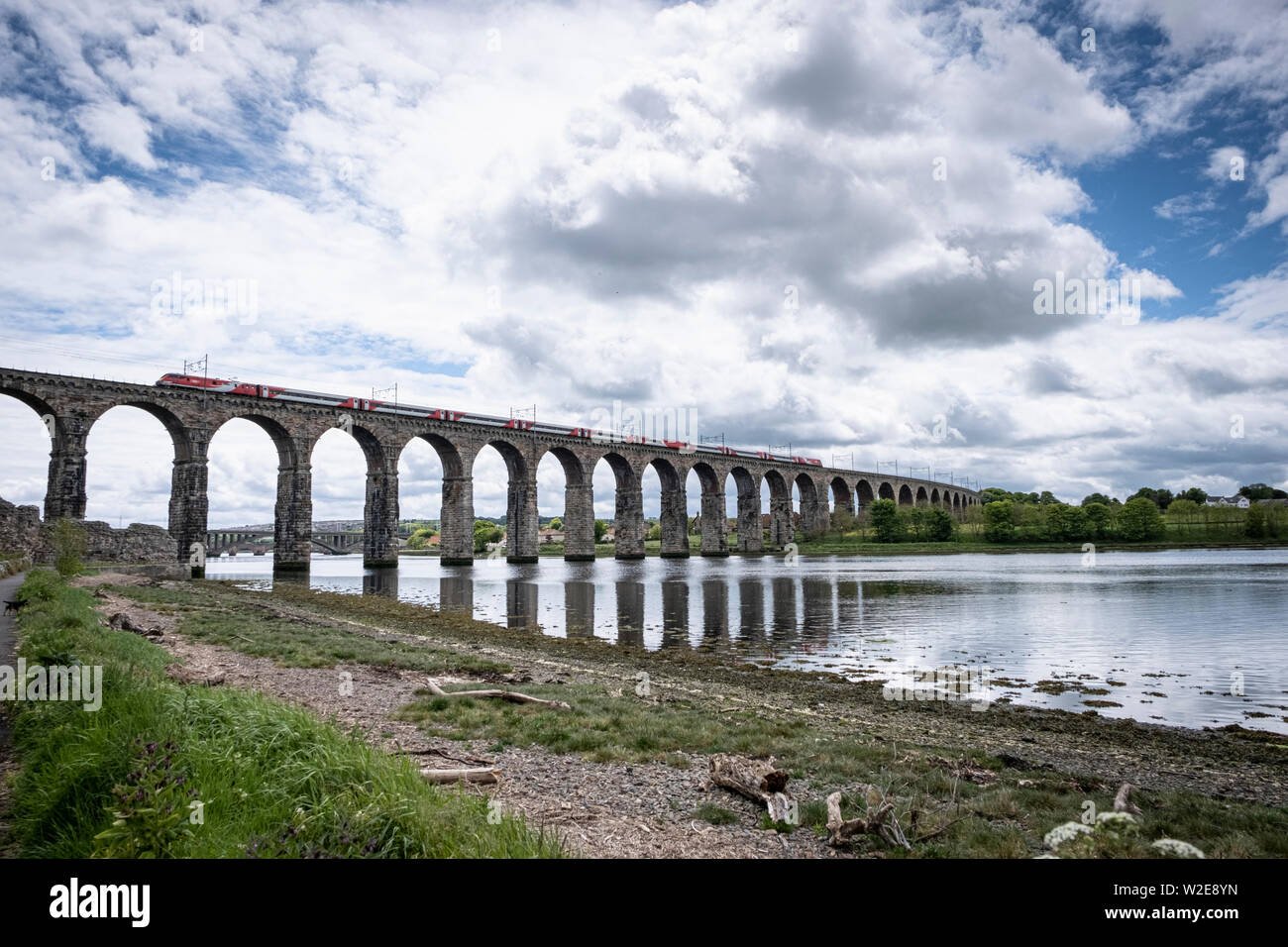 Royal Border Bridge, Berwick-upon-Tweed, designed by Robert Stevenson ...