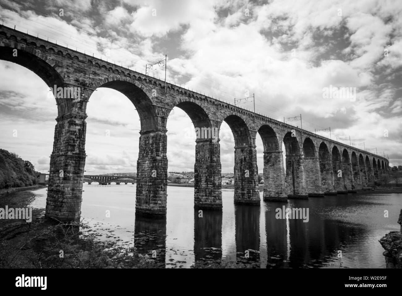 Royal Border Bridge, Berwick-upon-Tweed, designed by Robert Stevenson ...