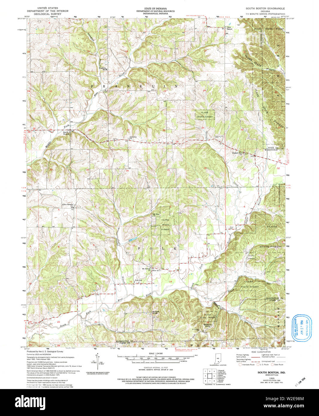 Map of south boston Cut Out Stock Images & Pictures - Alamy