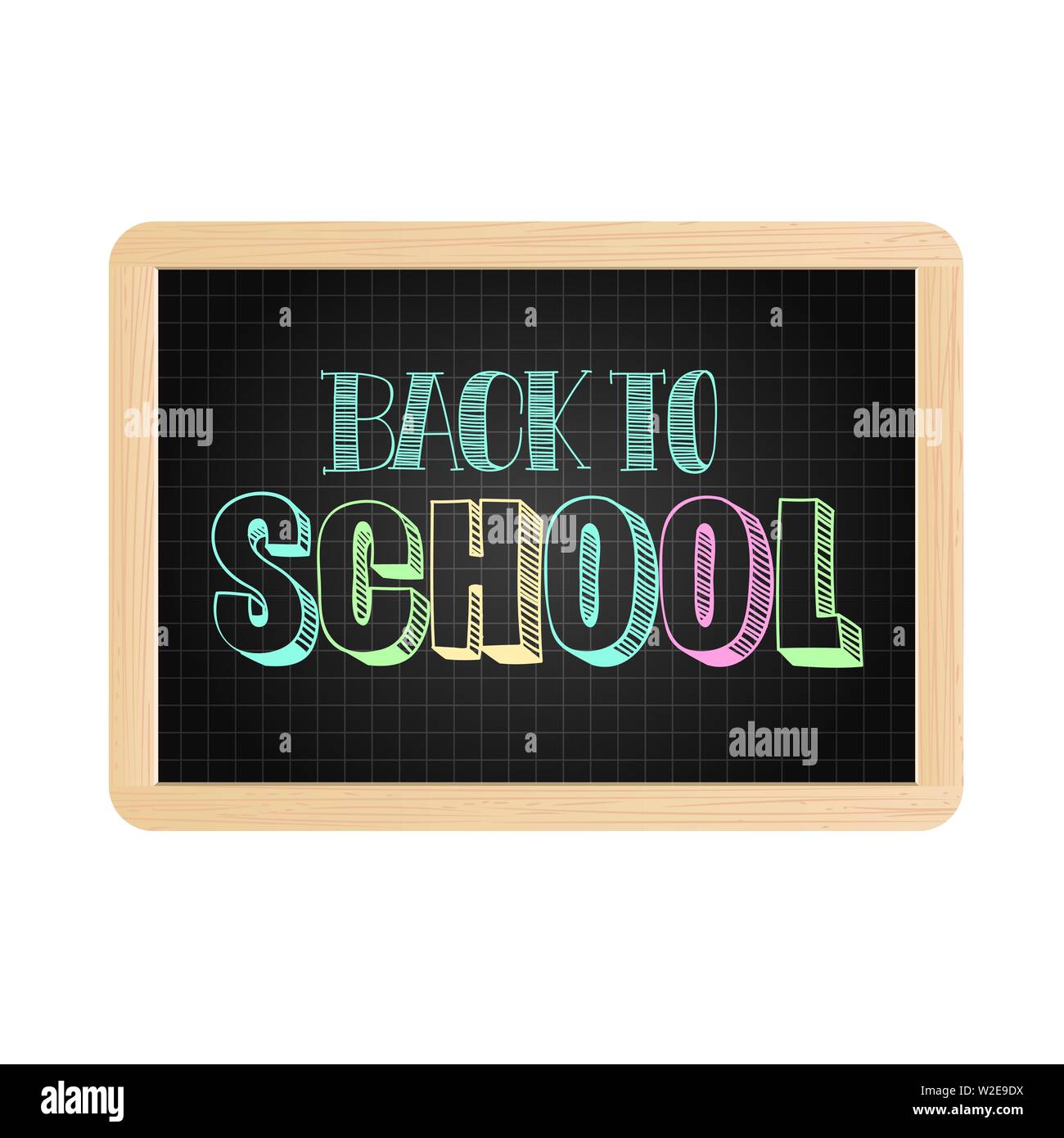 Vector school slate isolaed on a white background Stock Vector Image ...