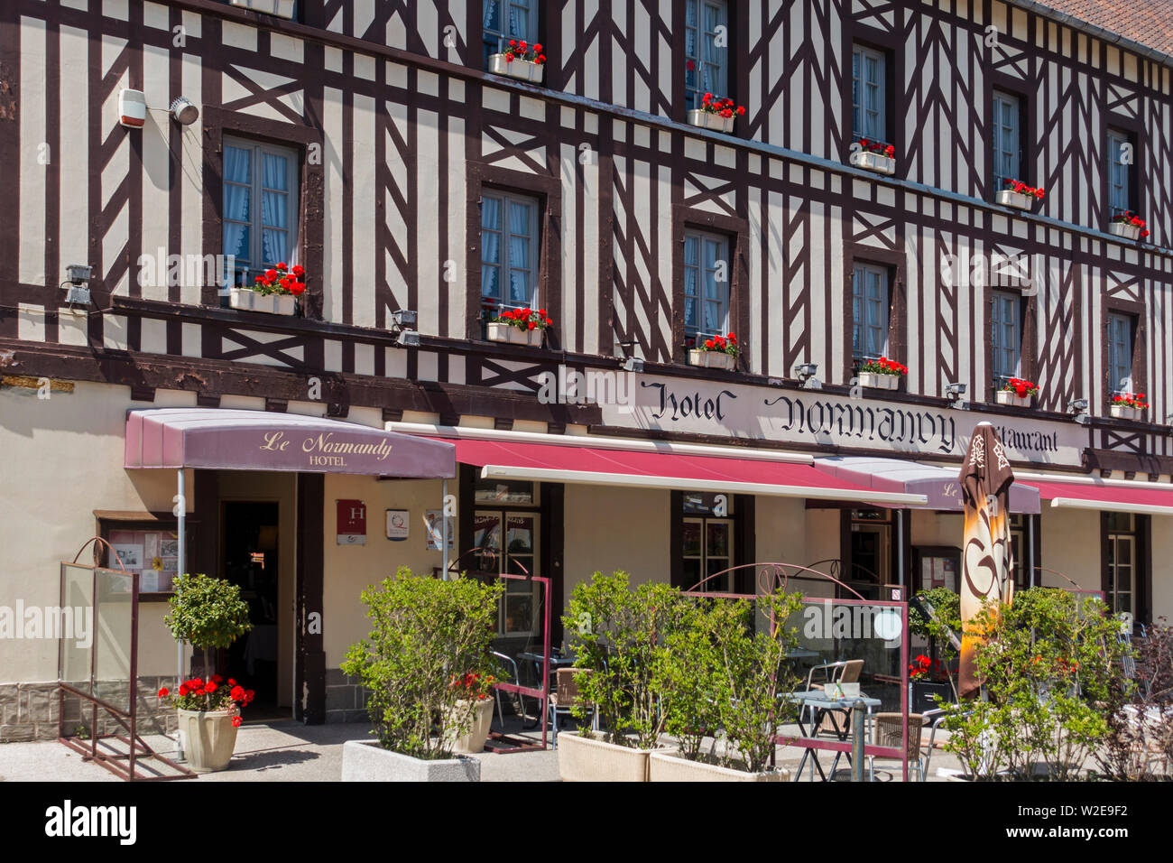 Hotel Restaurant Le Normandy at seaside resort Wissant along the Côte d ...
