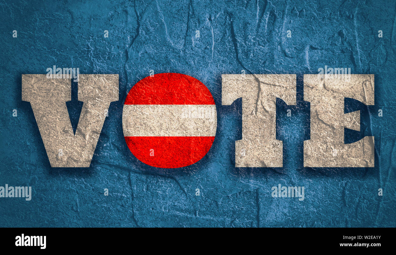 Vote word on concrete textured background Stock Photo - Alamy