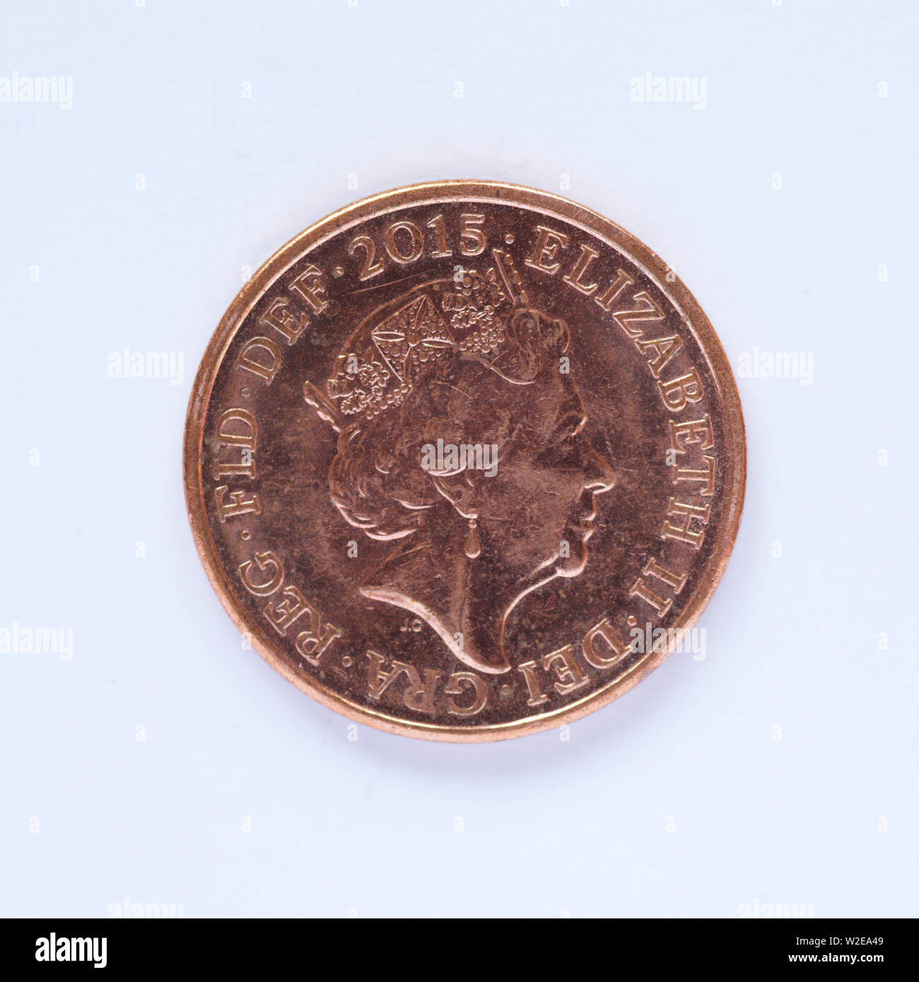 British One Penny Coin - 2015 Stock Photo - Alamy