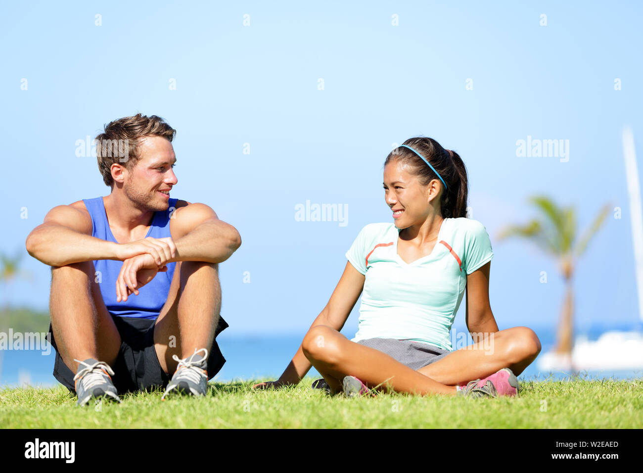 People Exercising Outside