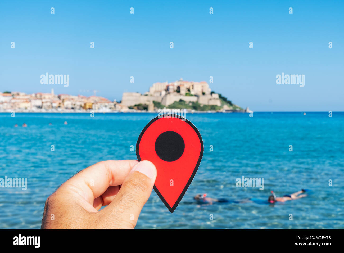 Old map of corsica hi-res stock photography and images - Alamy