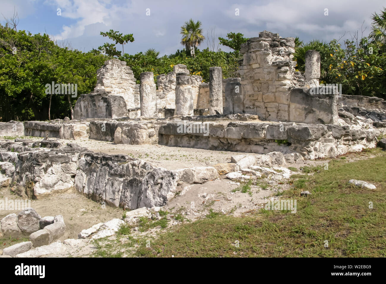 EL REY, CANCUN, MEXICO - NOVEMBER 2010. El Rey is an archaeological ...