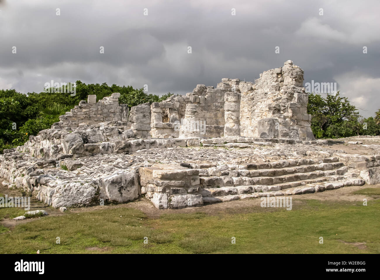 EL REY, CANCUN, MEXICO - NOVEMBER 2010. El Rey is an archaeological ...