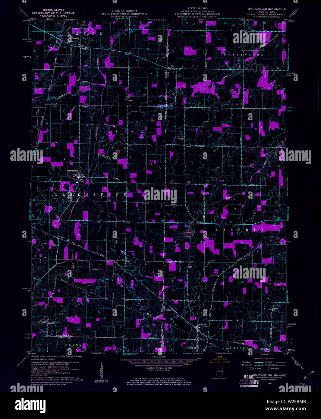 Spartanburg map hi-res stock photography and images - Alamy