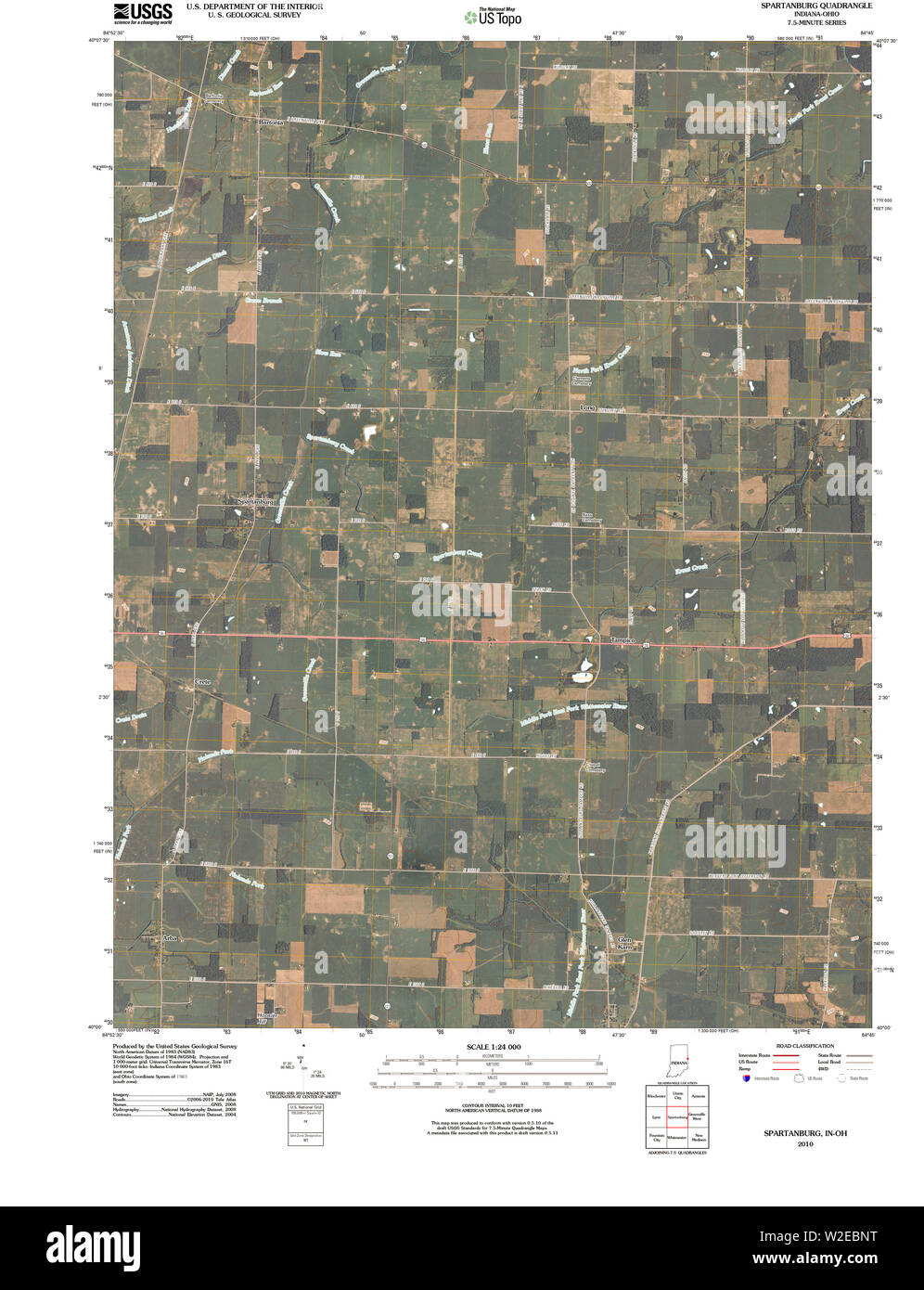 Map of spartanburg hi-res stock photography and images - Alamy