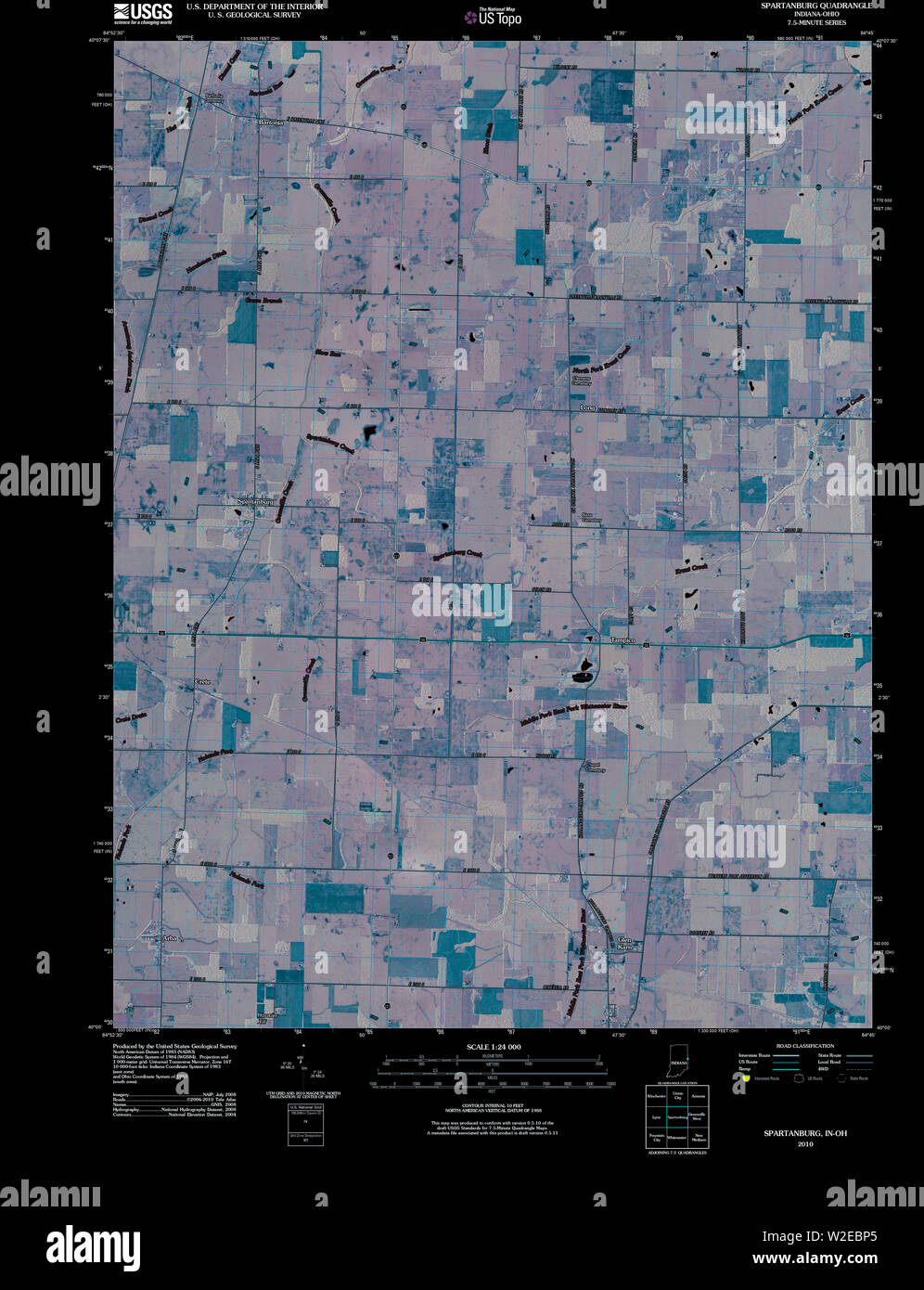 Map of spartanburg hi-res stock photography and images - Alamy