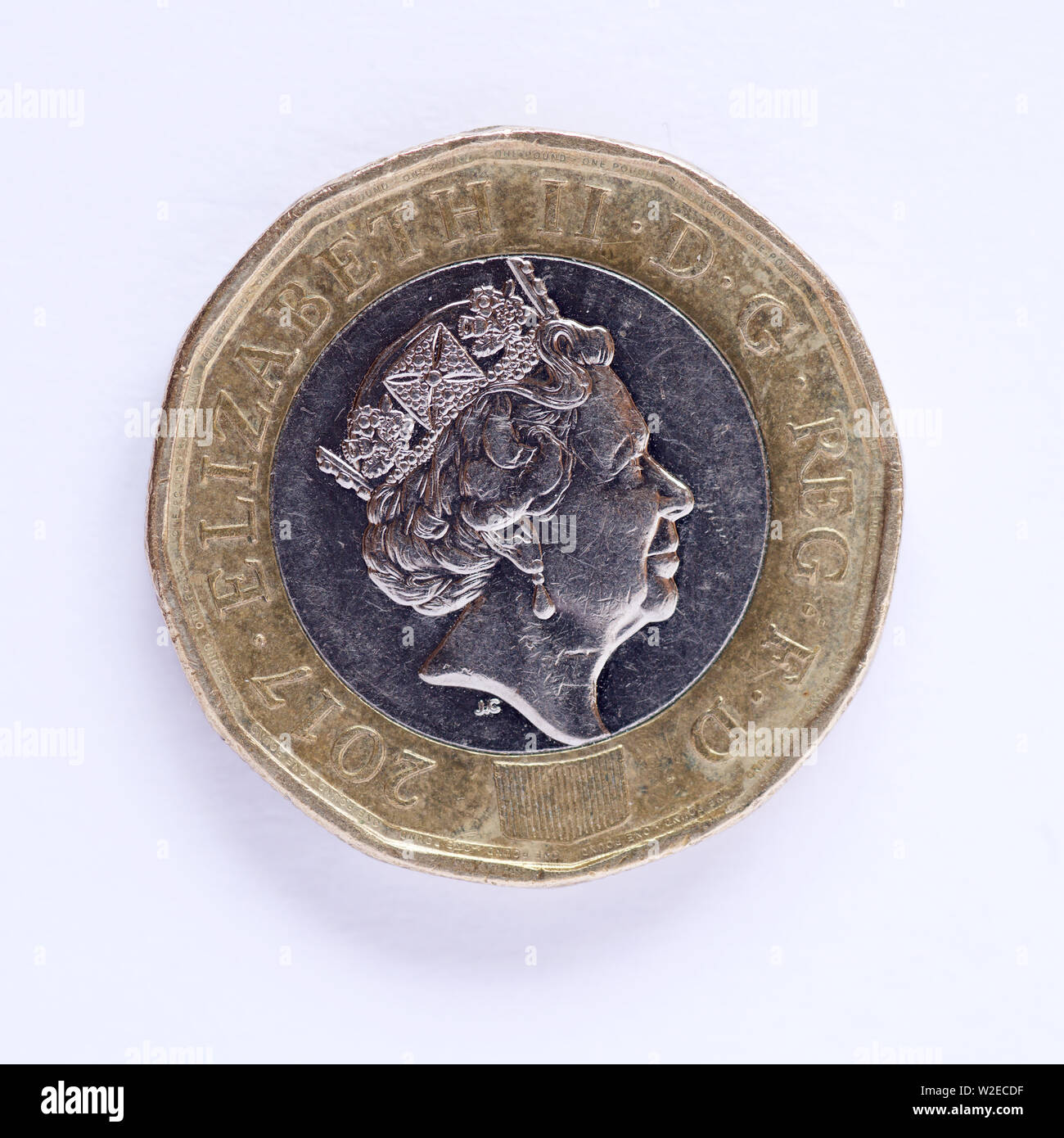 British One Pound Coin - 2017 Stock Photo - Alamy