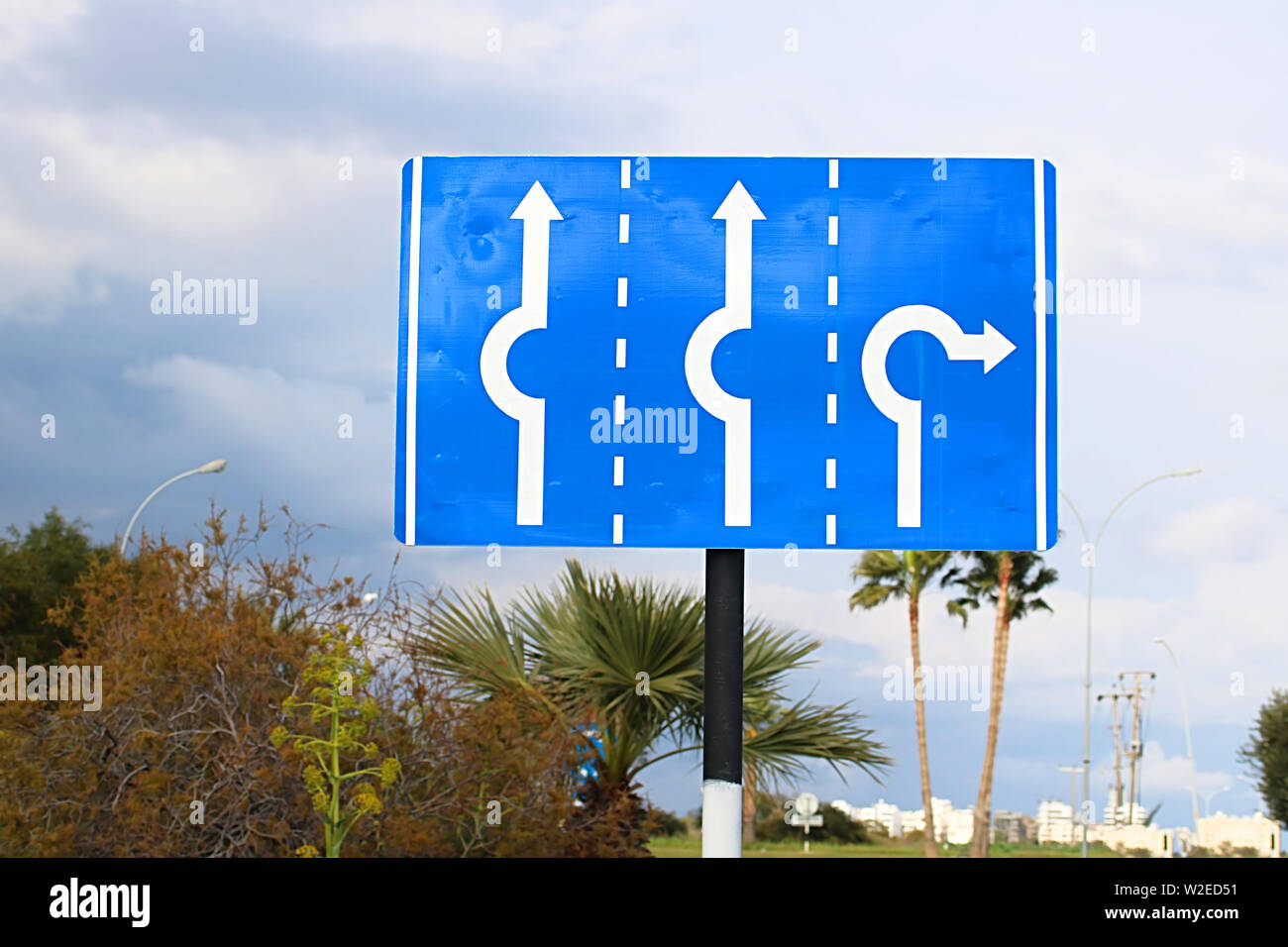 Traffic sign in Larnaca, Cyprus Stock Photo - Alamy
