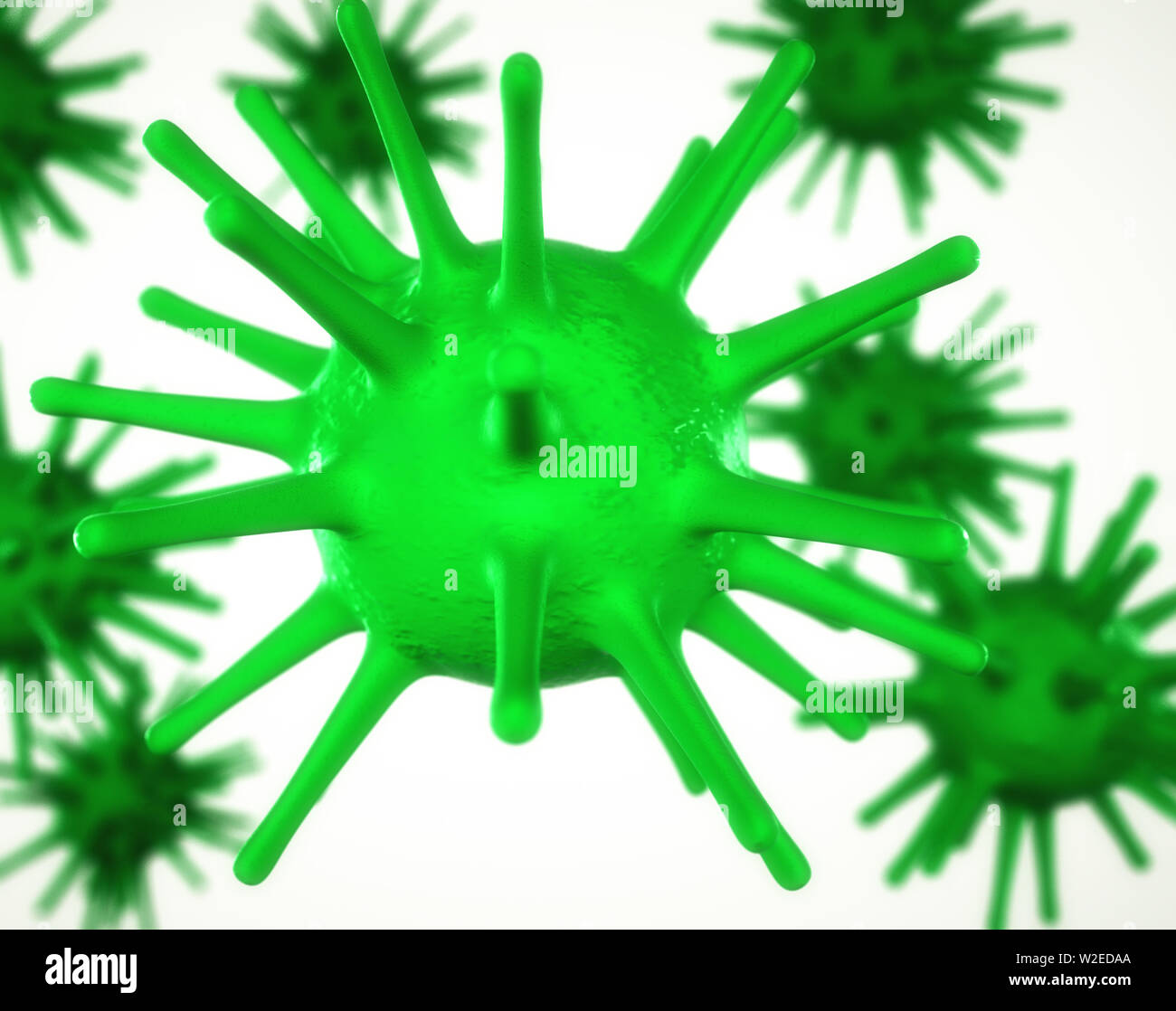 3d virus concept illustration Stock Photo - Alamy