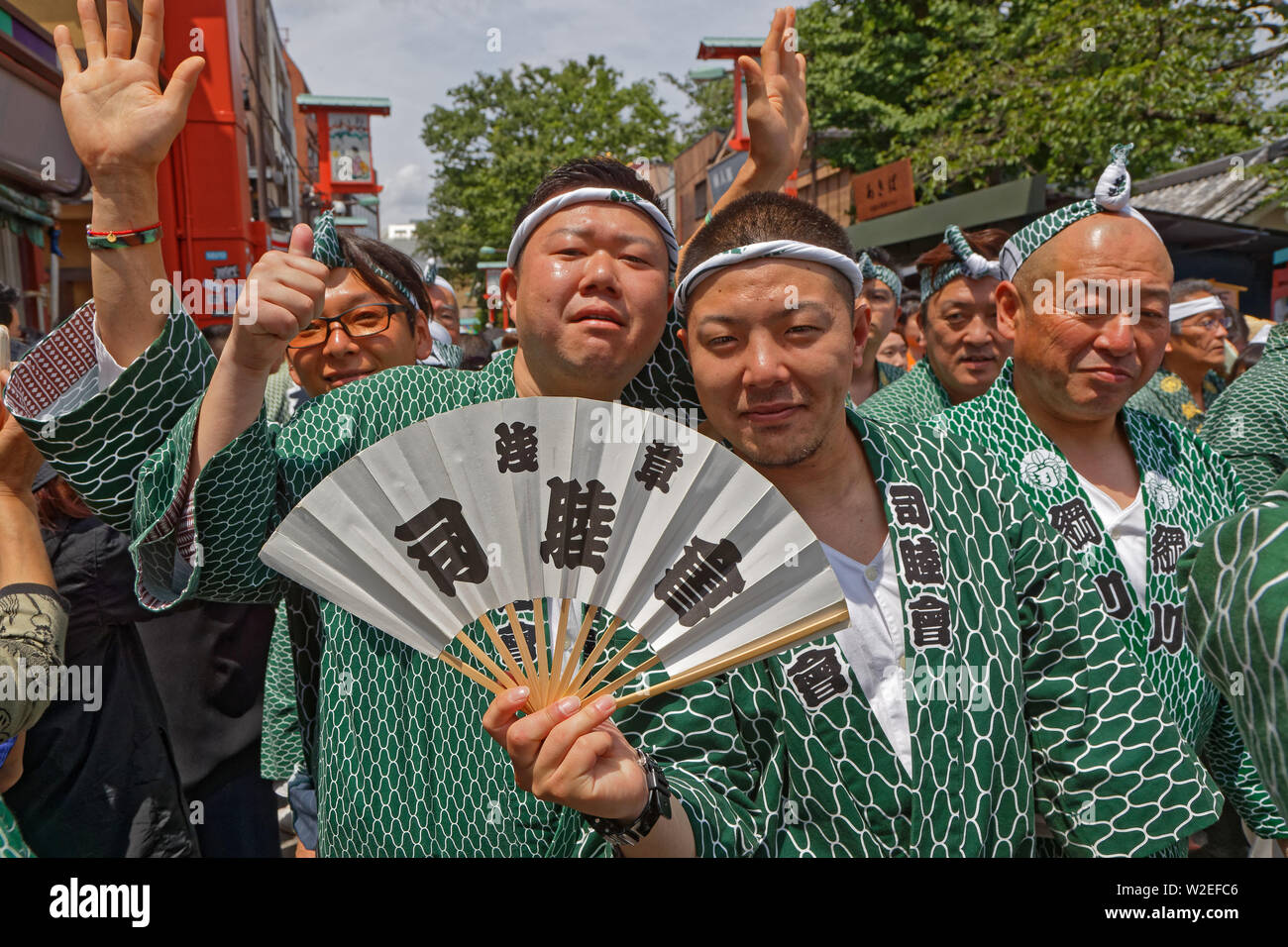 TOKYO, JAPAN, May 18, 2019 : Sanja Matsuri is one of the great Shinto ...