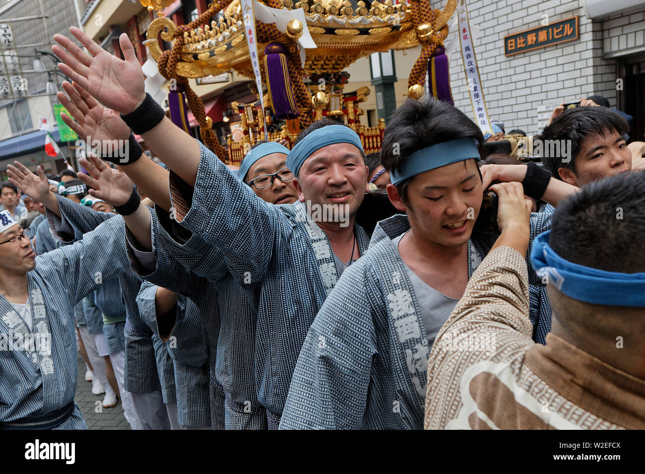 TOKYO, JAPAN, May 18, 2019 : Sanja Matsuri is one of the great Shinto ...